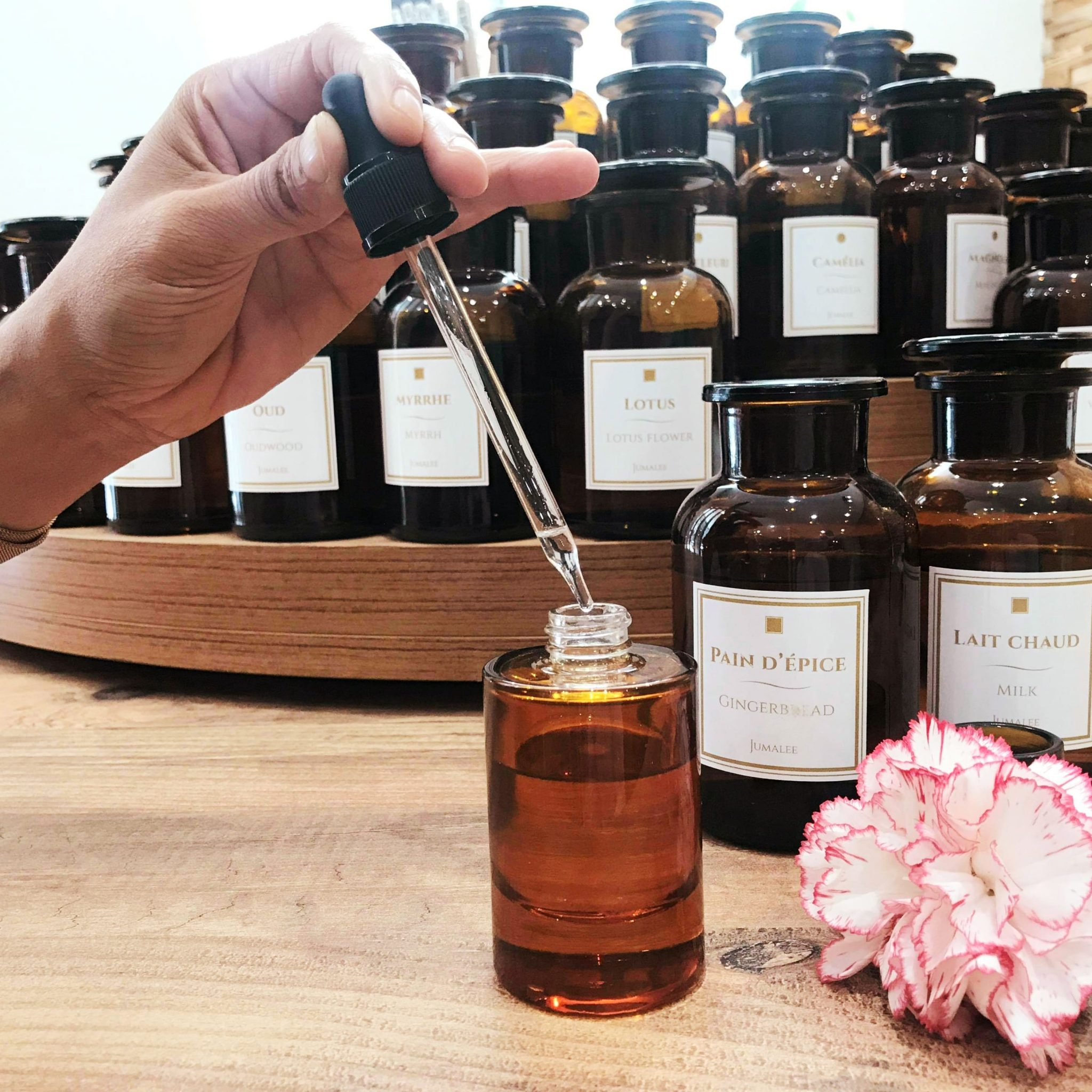 Ateliers Création de Parfum sur mesure à Nice - JUMALEE